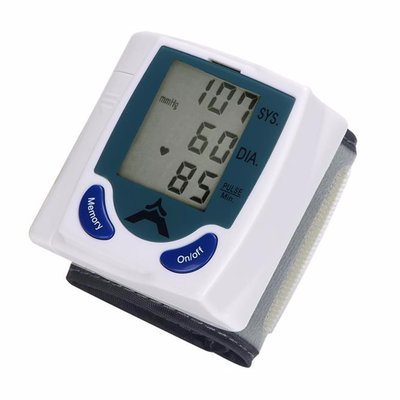 2016 Home Automatic Wrist digital lcd blood pressure monitor portable Tonometer Meter