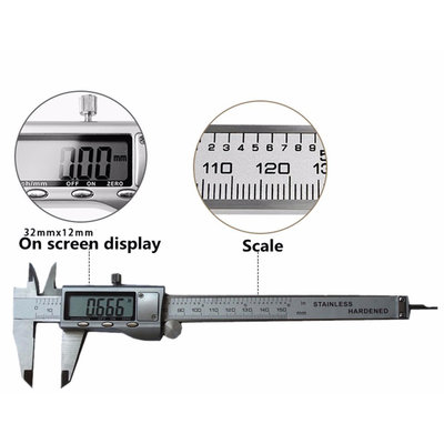 0-150mm/6" Metal casing Digital CALIPER VERNIER caliper metal digital caliper GAUGE MICROM
