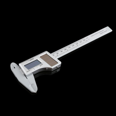 Solar Power Digital Vernier Calipers 0-150mm Carbon Fiber Composite Vernier Gauge Calliper