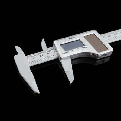 Solar Power Digital Vernier Calipers 0-150mm Carbon Fiber Composite Vernier Gauge Calliper