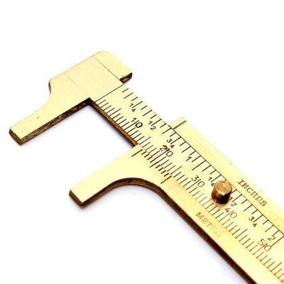 High Quality Mini Brass Sliding Gauge Vernier Caliper Measure Measurement Tool For Pocket