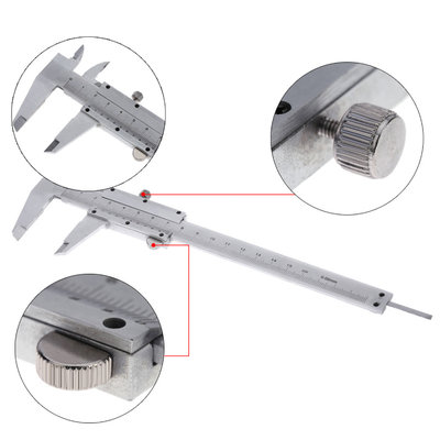 Carbon Steel Vernier Caliper Scales 150mm diameter depth diagnostic-tool Show Callipers