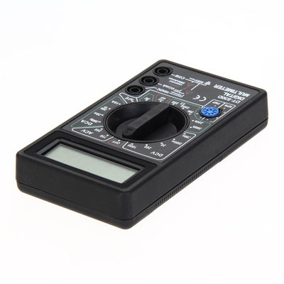 Mini Digital Multimeter with Buzzer Voltage Ampere Meter Test Probe DC AC LCD