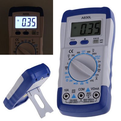 High Quality F500mA/250V A830L LCD Digital Multimeter DC AC Voltage Diode Freguency