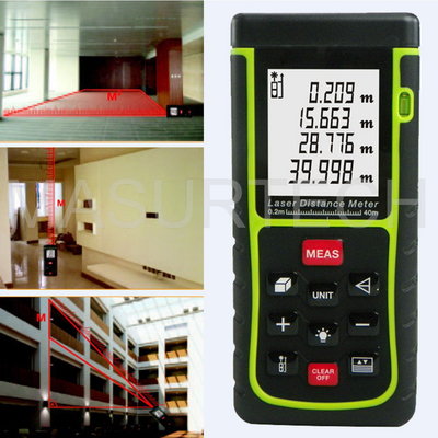 Laser Distance Meter Rangefinder Range Finder trena  Tape ruler Measure Area/volume Roulet