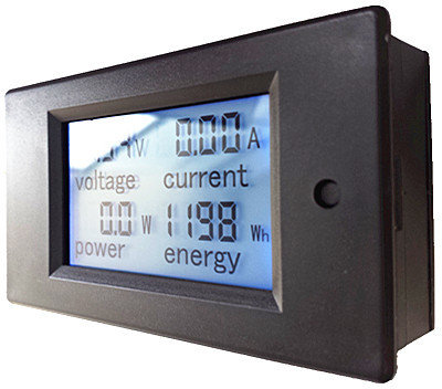 DC 6.5~100V 0~20A 4 in 1 Digital Voltage Current Power Energy meter Large LCD Screen DC