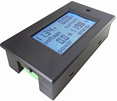 DC 6.5~100V 0~20A 4 in 1 Digital Voltage Current Power Energy meter Large LCD Screen DC