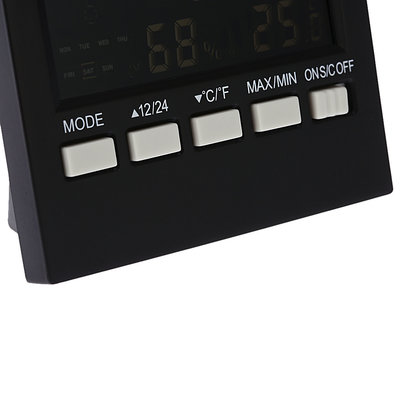 Colorful LCD Digital Thermometer Hygrometer weather station Tester Clock Alarm Snooze