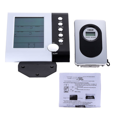 Wireless Digital Thermometer Hygrometer 433MHz Weather Station Alarm Clock Barometer Indoo