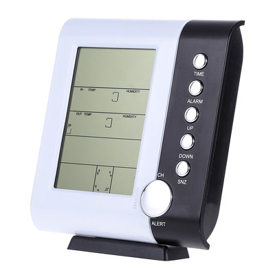 Wireless Digital Thermometer Hygrometer 433MHz Weather Station Alarm Clock Barometer Indoo