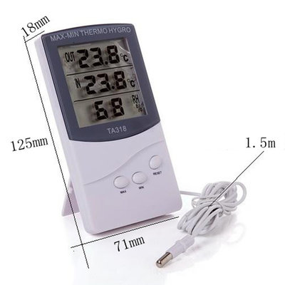 High Quality Digital LCD Indoor/ Outdoor Thermometer Hygrometer Temperature Humidity Meter