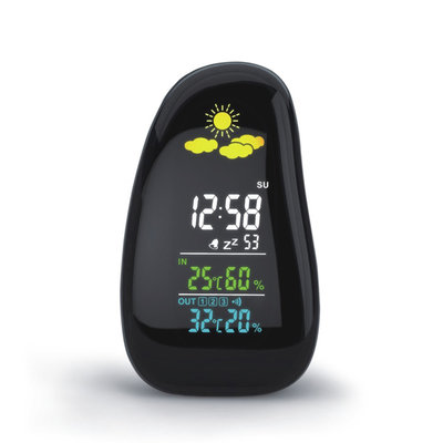 Creative Digital Cobblestone LED Indoo/Outdoor Wireless Weather Station Temperature Humidi