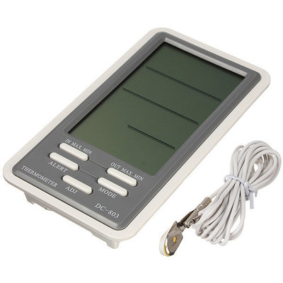 LCD Screen Digital Thermometer Hygrometer Temperature Humidity Meter Alarm Clock