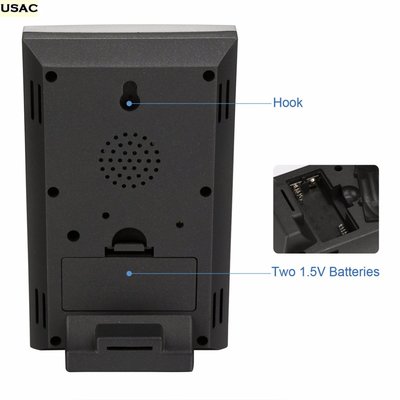 LED Digital Weather Station Wireless Indoor Outdoor Alarm Clock Thermometer Humidity Meter
