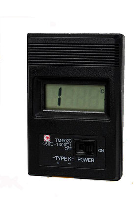 New Black K Type Digital LCD Temperature Detector Thermometer Industrial Thermodetector