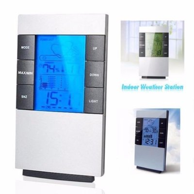 Household Digital LCD Display Hygrometer Thermometer Temperature Humidity Meter Clock Alar