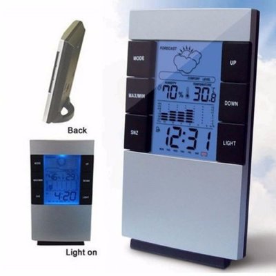 Household Digital LCD Display Hygrometer Thermometer Temperature Humidity Meter Clock Alar