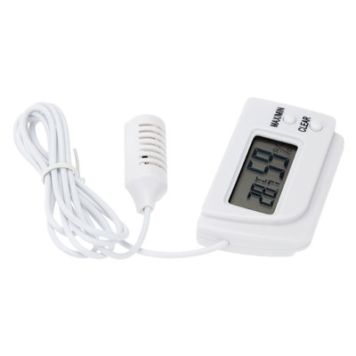 White Mini Digital Temperature and Humidity Meter Incubator Pet Tortoise Hatching Eggs