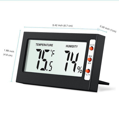 Mini Digital LCD Indoor Convenient Temperature Sensor Humidity Meter Pet Thermomet Hygrome