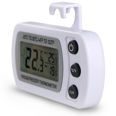 Max/Min Function Mini Refrigerator Thermometer Digital LCD Display Waterproof Freezer
