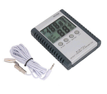 Digital LCD Household Temperature Thermometer Indoor Outdoor Humidity Meter With 1m Extern