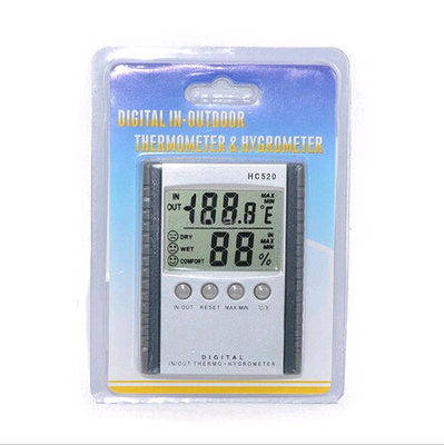 Digital LCD Household Temperature Thermometer Indoor Outdoor Humidity Meter With 1m Extern