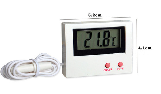 C/F Function Mini Refrigerator Thermometer Digital LCD Display Waterproof Freezer
