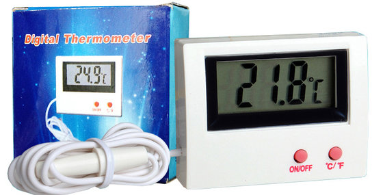 C/F Function Mini Refrigerator Thermometer Digital LCD Display Waterproof Freezer