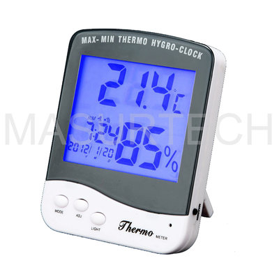 Home Indoor/Outdoor Temperature Max Min Thermometer Hygrometer With Sensor Wire