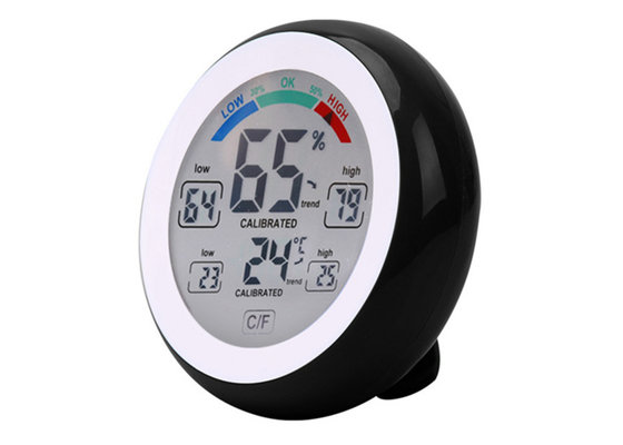 2017 New Indoor Temperature Hygrometer Weather Station Digital Backlight Touch Screen Time Clock Thermometer