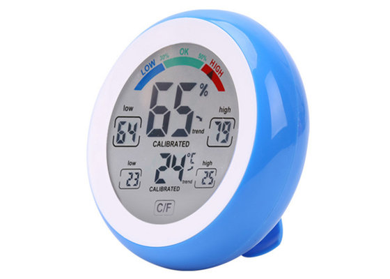 2017 New Indoor Temperature Hygrometer Weather Station Digital Backlight Touch Screen Time Clock Thermometer