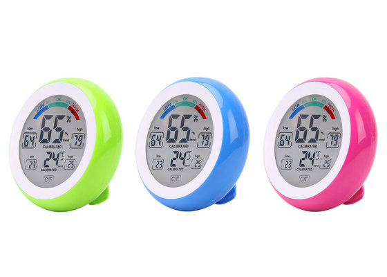 2017 New Indoor Temperature Hygrometer Weather Station Digital Backlight Touch Screen Time Clock Thermometer