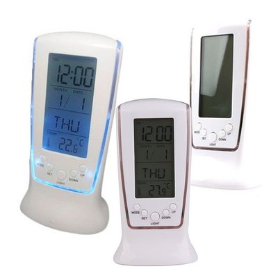 Multi-function Alarm Clock LED  Digital Clock Calendar Thermometer Display Clock with Backlight Home decrotion