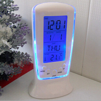 Multi-function Alarm Clock LED  Digital Clock Calendar Thermometer Display Clock with Backlight Home decrotion