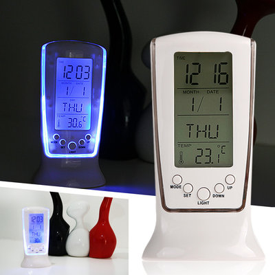 Multi-function Alarm Clock LED  Digital Clock Calendar Thermometer Display Clock with Backlight Home decrotion