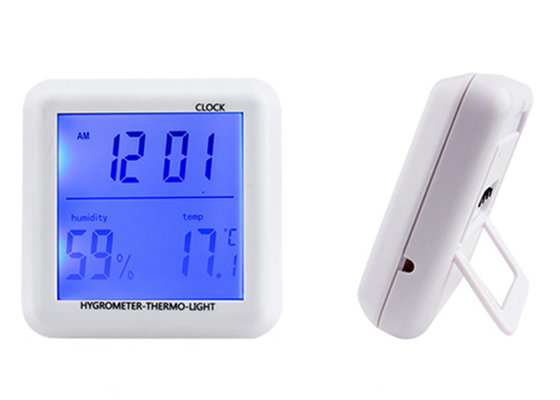 2017 NewDigital Luminous Electronic Thermo-hygrometer Thermometer Temperature Humidity Tester with LCD Backlight & Clock