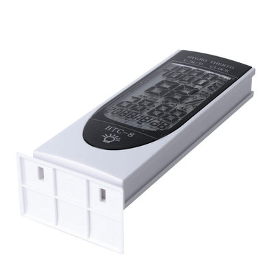 Digital Temperature Humidity Meter Weather Indoor Outdoor Tester Alarm Clock HTC-8