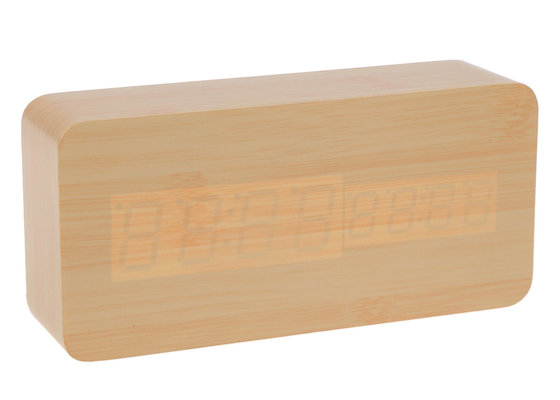 Quality Digital LED Alarm Clock Sound Control Wooden Despertador Desktop Clock USB/AAA Powered Temperature Display Hours