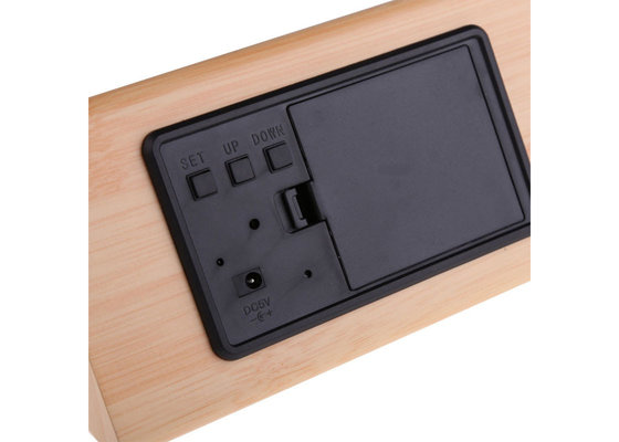 New wooden LED Alarm Clock,despertador Temperature Sounds Control LED display,electronic desktop Digital table clock