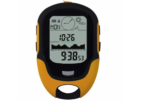 FR500 Waterproof Digital Compass Altimeter LCD Digital Barometer Hygrometer Handheld Compass Weather Forecast