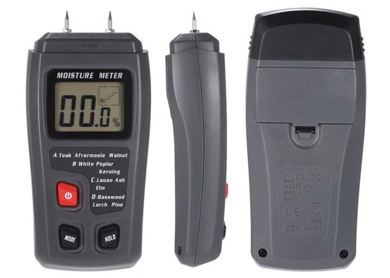 0-99.9% Two Pins Digital Wood Moisture Meter Humidity Tester Timber Damp Detector 0.5 percent Accuracy Moisture Meter