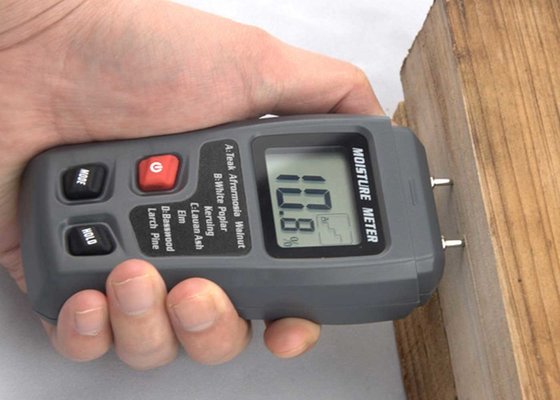 0-99.9% Two Pins Digital Wood Moisture Meter Humidity Tester Timber Damp Detector 0.5 percent Accuracy Moisture Meter