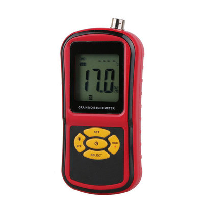 Digital Grain Moisture Meter with Measuring Probe Portable LCD Hygrometer Humidity Tester for Corn Wheat Rice Bean