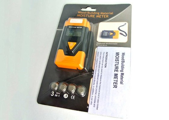 MINI 3 in 1 Wood/ Building material Digital Moisture Meter,Sawn timber,Hardened materials and Ambient temperature(C/F)