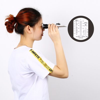 RHA-505ATC Optical 4-in-1 -50~0C 30-35% Engine Fluid Glycol Antifreeze Freezing refractometer concentration of urea ATC