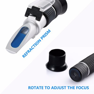 Handheld Wide-range 0-90% Brix Refractometer Honey Sugar Content Specific Measurement Tool use of Sugar Food Fruit Bever