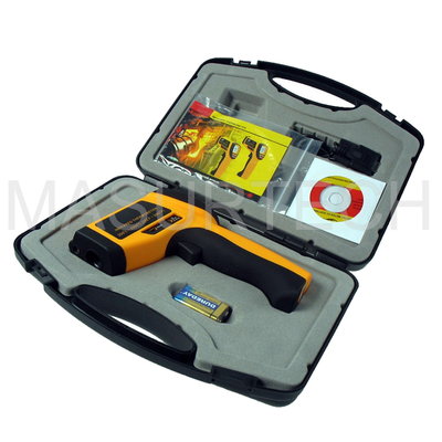 NEW  Non-Contact LCD display IR Infrared Digital Temperature Gun Thermometer 200~2200C 80:1 RS232 interface Software