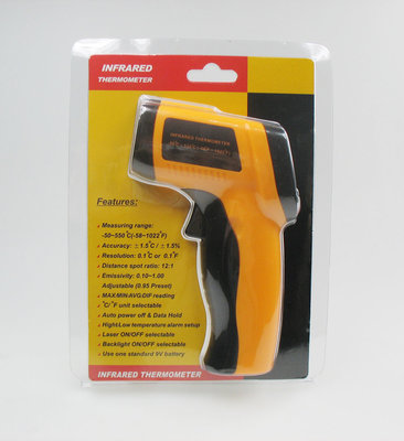 Digital non-contact IR infrared thermometer Laser Sensor Temperature Meter 50~550C adjustable 0.95 pyrometer