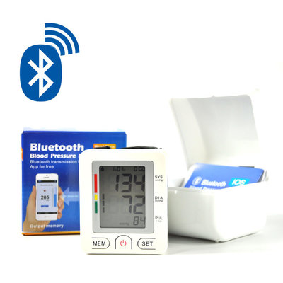 Bluetooth 4.0 Wrist digital lcd blood pressure monitor portable Tonometer Meter blood pressure meter for iOS and Android