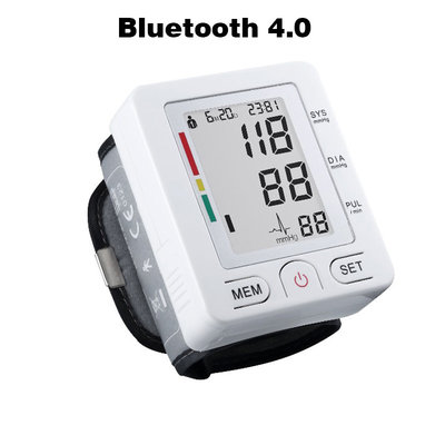 Bluetooth 4.0 Wrist digital lcd blood pressure monitor portable Tonometer Meter blood pressure meter for iOS and Android